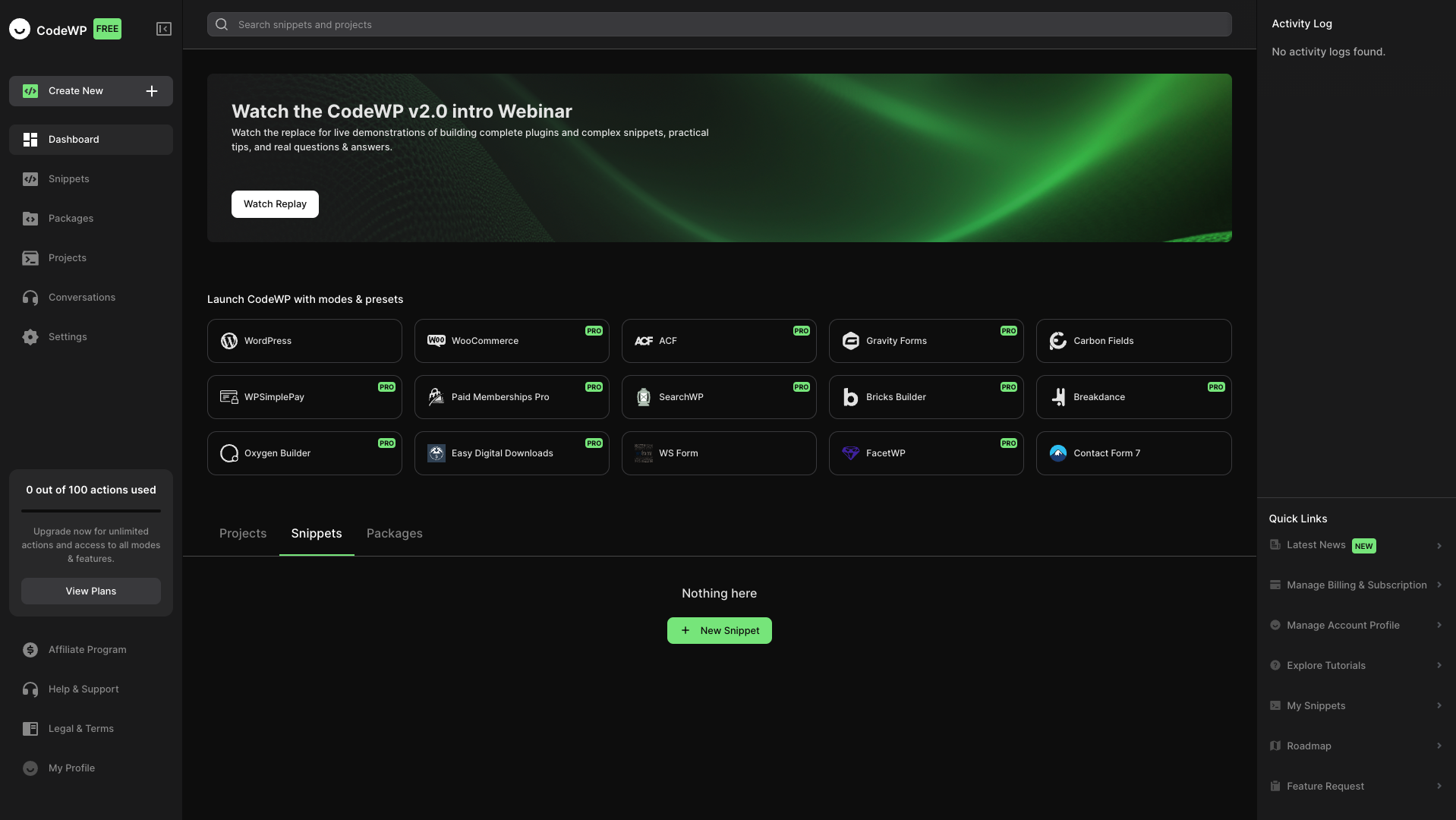 $240 CodeWP Coupon (2025) + 100 Free actions Credits